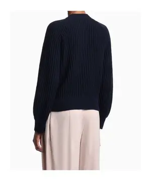 Emporio Armani Fisherman's Rib Knit Cardigan