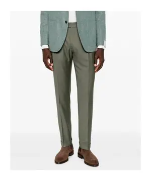 BERWICH Pleated-detail Wool Trousers