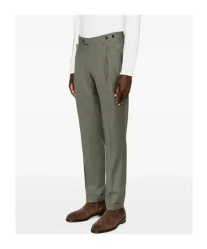 BERWICH Pleated-detail Wool Trousers