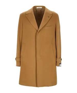 Tagliatore Long-sleeved Coat - Brown