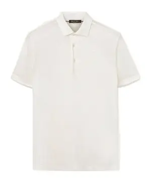 Loro Piana Short-sleeved Polo Shirt - White