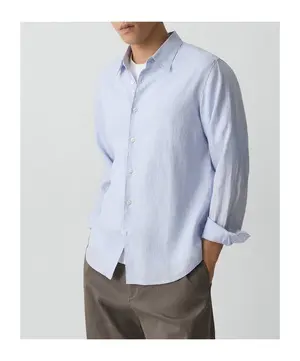 Theory Irving Shirt In Relaxed Linen