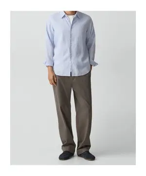 Theory Irving Shirt In Relaxed Linen