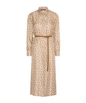 Max Mara Long-sleeved Dress - Beige