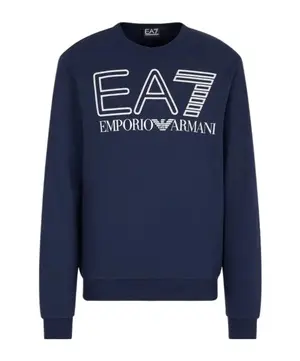 EA7 Round-neck Sweater - Blue