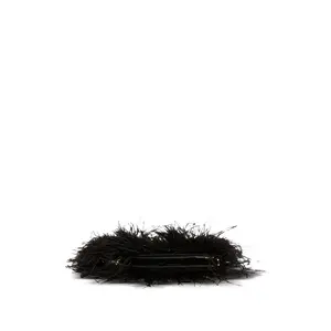 Balmain Anthem Feather Detail Shoulder Bag
