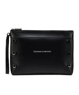 CHRISTIAN LOUBOUTIN Kosmica Pouch - Black