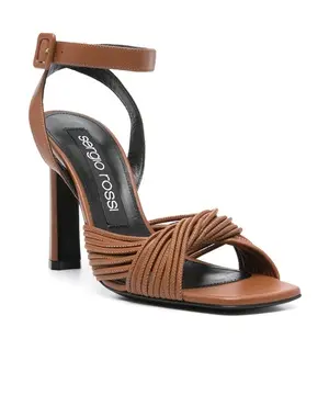 SERGIO ROSSI Square-headed High-heeled Sandals