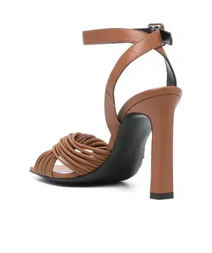 SERGIO ROSSI Square-headed High-heeled Sandals