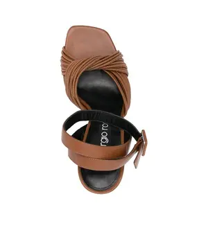 SERGIO ROSSI Square-headed High-heeled Sandals