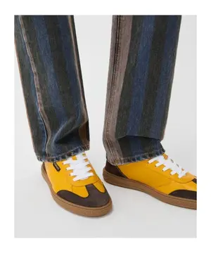 Versace Greca Court Nappa Suede Sneakers