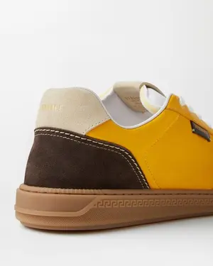 Versace Greca Court Nappa Suede Sneakers