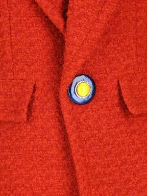 Saint Laurent Single-breasted Tweed Jacket - Roux