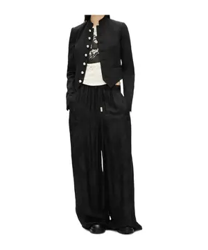ANN DEMEULEMEESTER Bab Stand-collar Button-up Jacket - Black