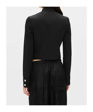 ANN DEMEULEMEESTER Band Collar Button-up Jacket