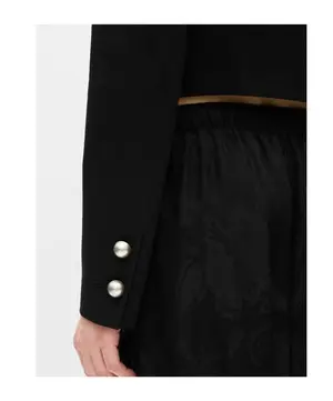 ANN DEMEULEMEESTER Band Collar Button-up Jacket