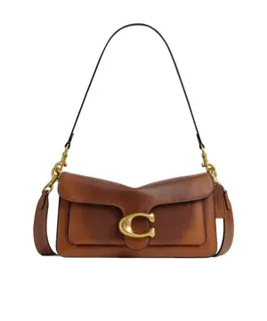 COACH Signature Hardware Shoulder Bag - Brown