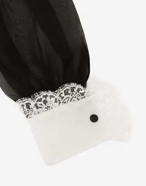 Dolce & Gabbana Dolce Gabbana Ruffle Detailed Chiffon Shirt