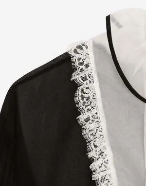 Dolce & Gabbana Dolce Gabbana Ruffle Detailed Chiffon Shirt