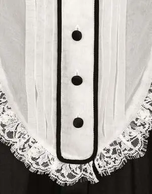 Dolce & Gabbana Dolce Gabbana Ruffle Detailed Chiffon Shirt