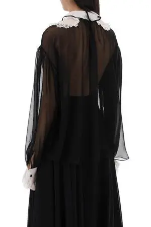Dolce & Gabbana Ruffled Chiffon Shirt