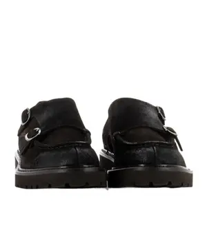 DOUCAL'S Double-buckle Apron-toe Monk Shoes