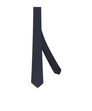 Fendi Ff Silk Tie - Blue