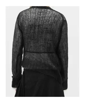ANN DEMEULEMEESTER Mohair Silk Knit Sweater