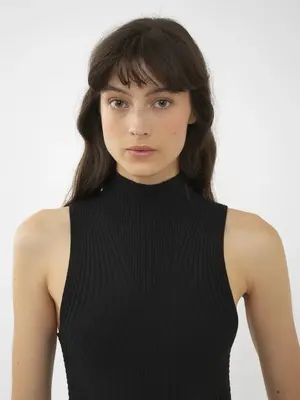 Chloé High-neck Mini Wool Dress