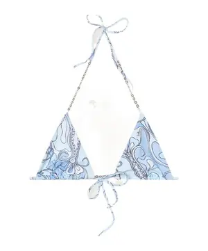 Emilio Pucci Orchidee-print Triangle Bikini Top