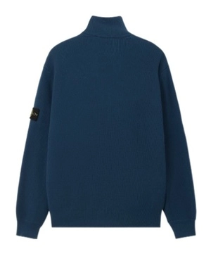 Stone Island Regular-fit Zip-up Jumper - Slate Blue