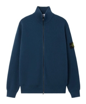 Stone Island Regular-fit Zip-up Jumper - Slate Blue