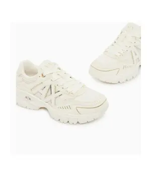 Armani Exchange Logo-patch Panelled Sneakers