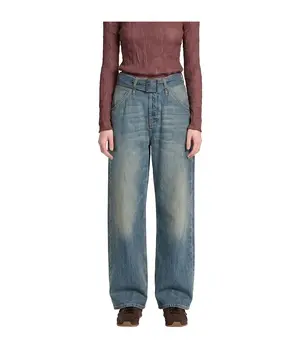 DARKPARK Belted Wide-leg Jeans