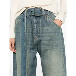 DARKPARK Belted Multi-pocket Jeans