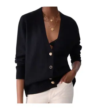 Liu Jo Pure Wool Cardigan - Black