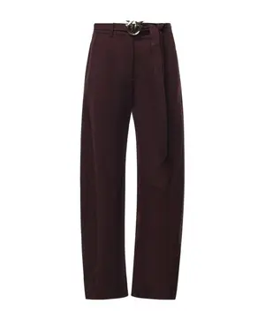 Pinko Love Birds Straight Leg Trousers