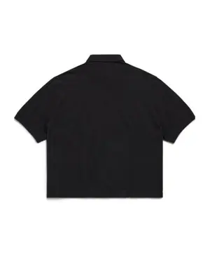 Balenciaga Bb Classic Oversized Polo Shirt - Black