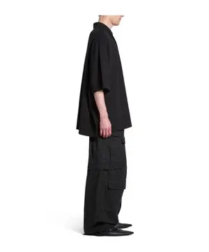 Balenciaga Bb Classic Oversized Polo Shirt - Black