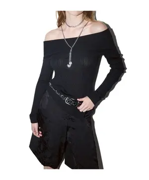 Liu Jo Wool Sweater With Bardot Neckline
