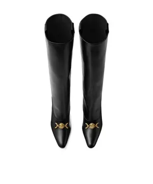 Versace Marisa Leather Boots 90 Mm