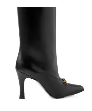 Versace Marisa Leather Boots 90 Mm