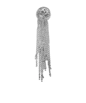 LEMAIRE Chain Tassel Brooch In Brass