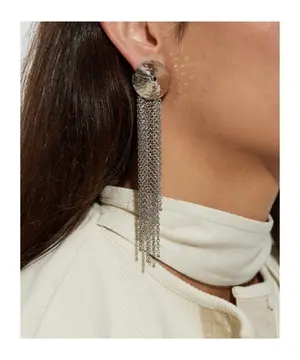 LEMAIRE Chain Tassel Brooch In Brass
