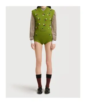Marni Hand-embroidered Wool-cashmere Briefs