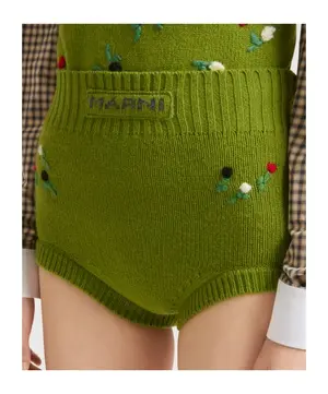 Marni Hand-embroidered Wool-cashmere Briefs