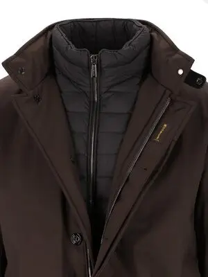 MOORER Long Sleeve High Neck Jacket