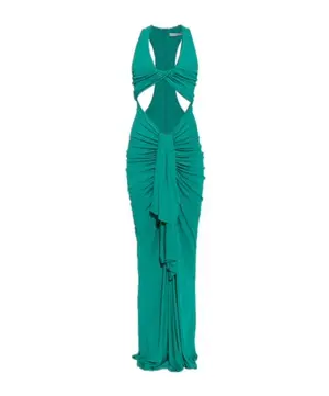 Christopher Esber Flowing Openwork Dress - Malachite