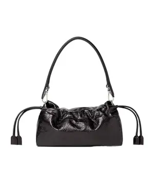 Fendi Baguette Soft Medium Crackled Leather Bag