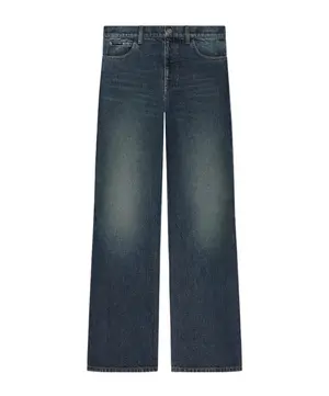 COURREGES Belt Loop Jeans - Medium Blue